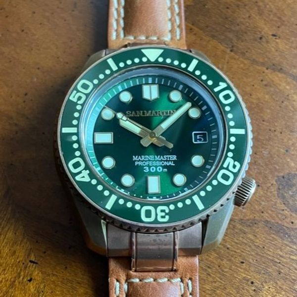 FS: San Martin MM300 homage BRONZE green dial | WatchCharts Marketplace