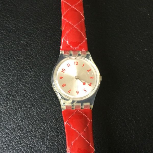 Swatch - AG -2003 Watch - Original Mock Croc Red Strap. | WatchCharts ...
