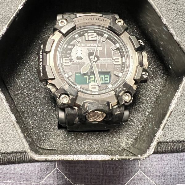 Casio G-Shock Mudmaster Mud Resistance + Triple Sensor Black Resin ...