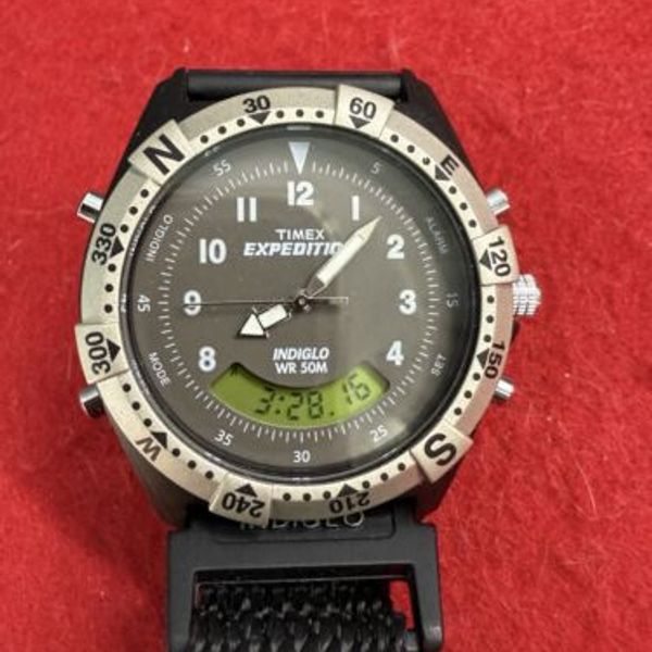 Mens Timex Expedition Indiglo wr 50m watch, RUNS | WatchCharts Marketplace