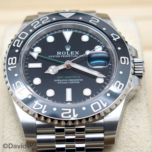 FS: NIB Rolex 126710GRNR GMT MASTER II ON JUBILEE BRACELET STAINLESS ...