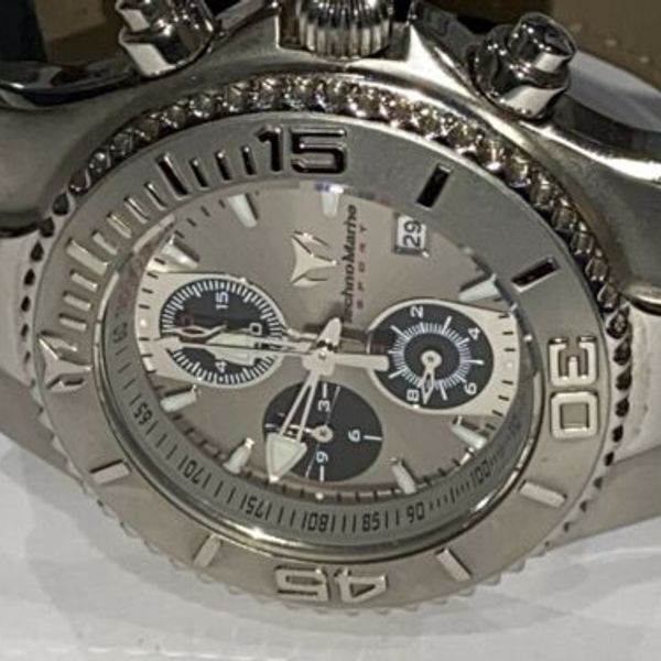 Mens TechnoMarine Sport Chronograph Stainless Steel Watch | WatchCharts