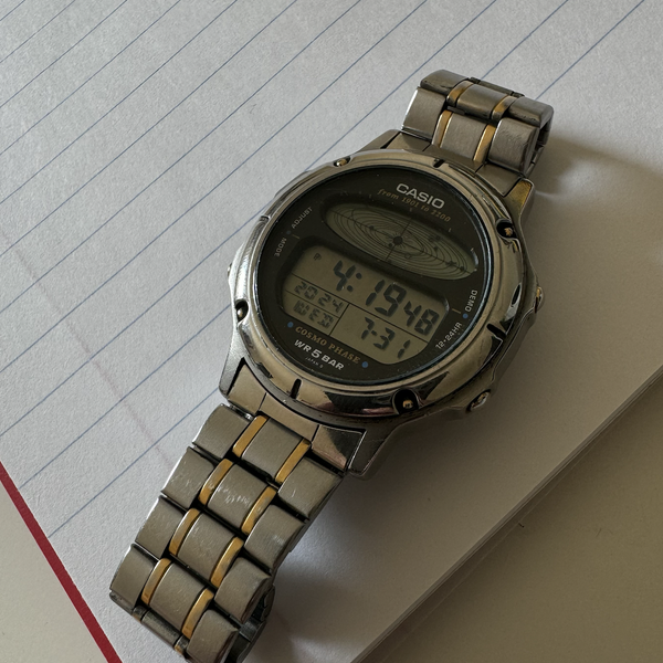 [WTS] Rare vintage Casio Cosmo phase CGW-90 Stainless steel 38mm $375 ...