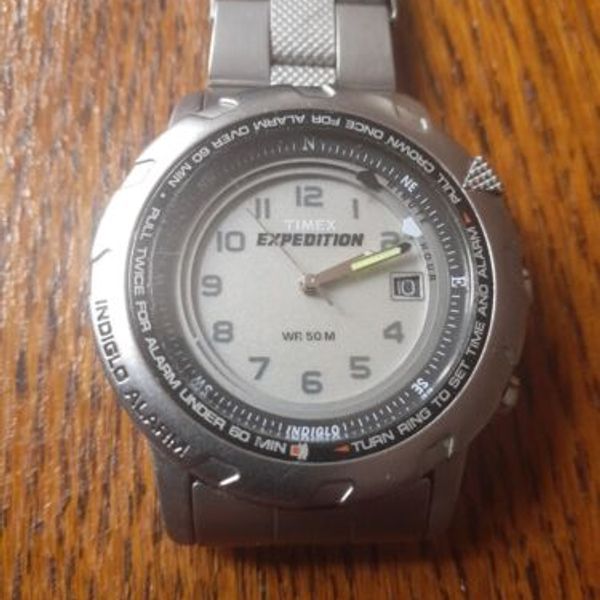 Vintage Timex Expedition Indiglo Alarm Mens Watch - Unique Inner Bezel - Running | WatchCharts ...