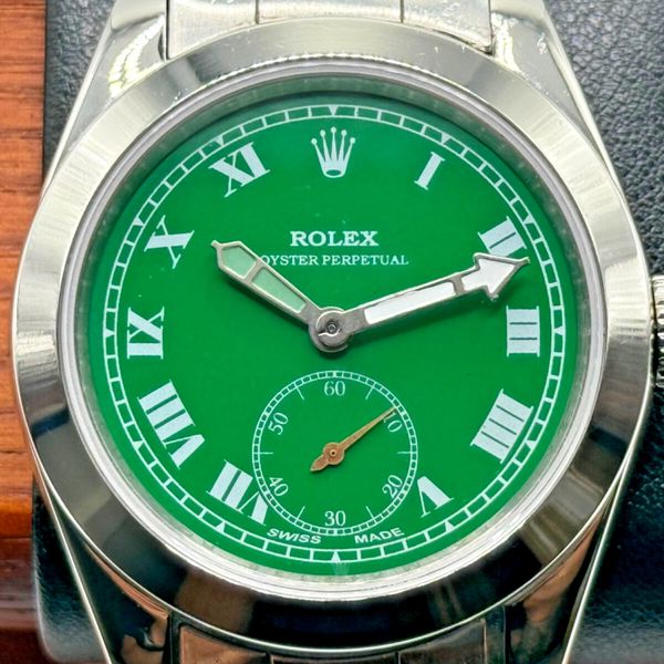 BEAUTIFUL GENTS ROLEX OYSTER DIAL MARRIAGE WATCH WITH ROLEX LEVER ...