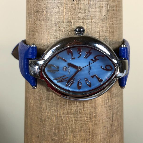 Pastorelli By Invicta Women's Oval Dial Silver Tone Watch Swiss Blue ...