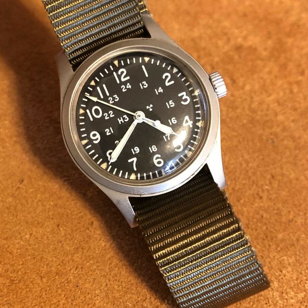 Hamilton H3 Military MIL-W-46374B March 1983 Manual Wind Field Watch ...