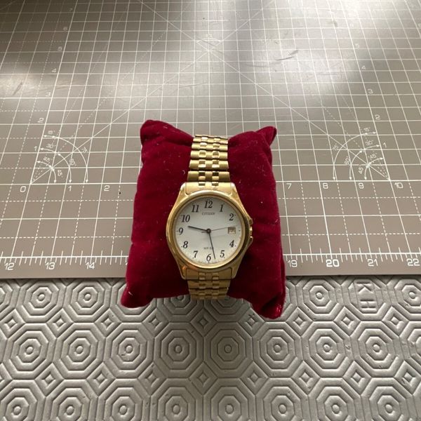 Citizen WR50 Men's Gold-Tone Stainless Steel Watch Working Pre-Loved ...