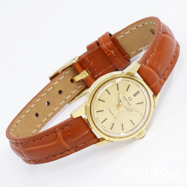 [OMEGA / Omega] GENEVE / Geneva / Gold case / Ladies watch / Omega ...