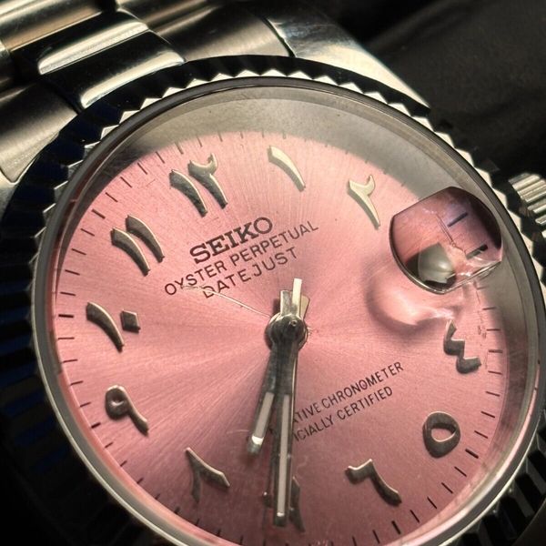 Seiko Mod Arabic Dial Rose | WatchCharts Marketplace