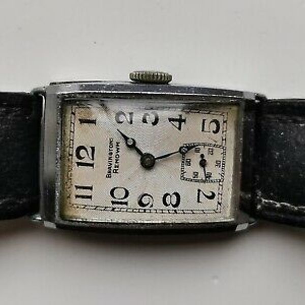 ART DECO VINTAGE BRAVINGTONS RENOWN Cal. 812 SWISS 15 JEWELS 30mm WATCH ...