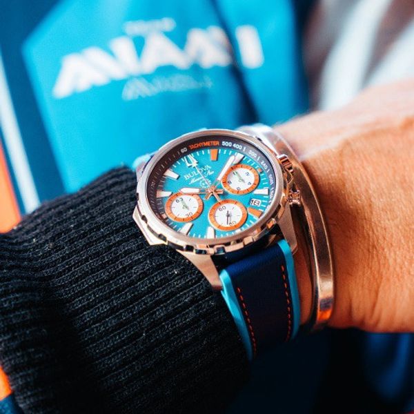 Bulova E1 Team Miami Men's Electric Boat Racing Brand New Marine Star B ...