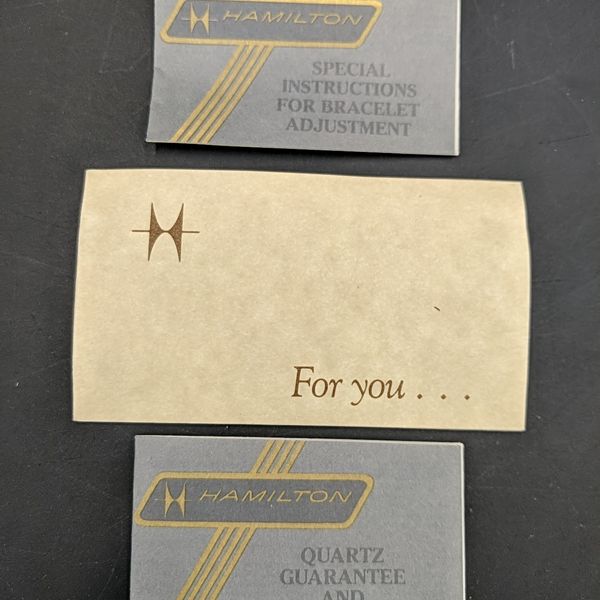 Vintage Hamilton Cal 9812 Gold Tone Quartz Wristwatch Swiss Made, In ...