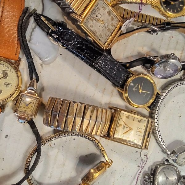 41 Vintage Watches Elgin, Gruen, Bulova, Clinton, Elgin, Timex, Midland ...