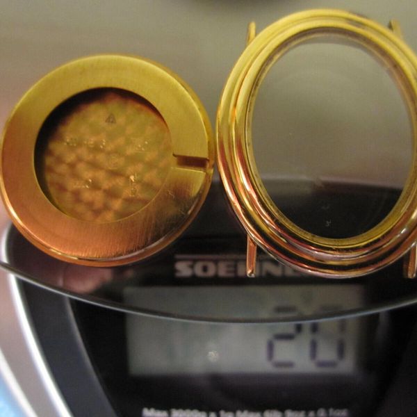 VINTAGE OMEGA KAL. 625 CLOCK MANUAL WINDING 18KT GOLD 50-ER ...