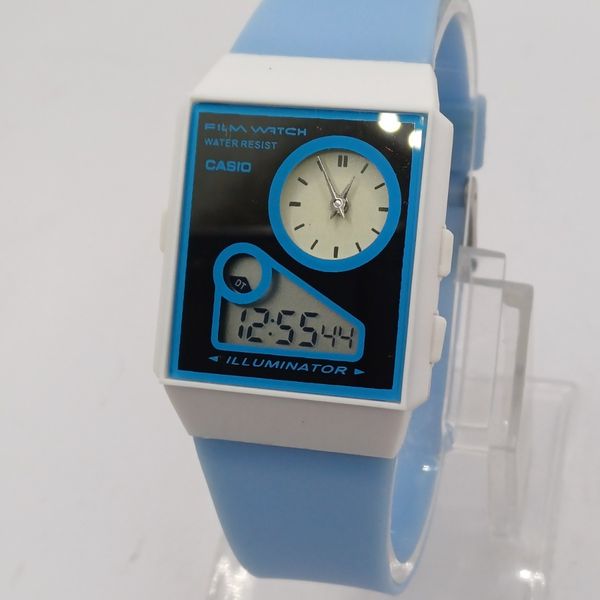 Retro Vintage NEW. CASIO FILM WATCH Blue. FS-03 - Full Working Order ...