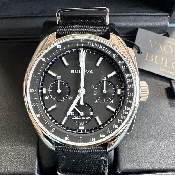 Bulova Lunar Pilot- Black (96A225 Men's Watch - Black) | WatchCharts ...