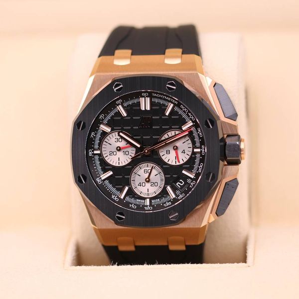 FSOT: Audemars Piguet Royal Oak Offshore Chrono Rose Gold Black Dial ...