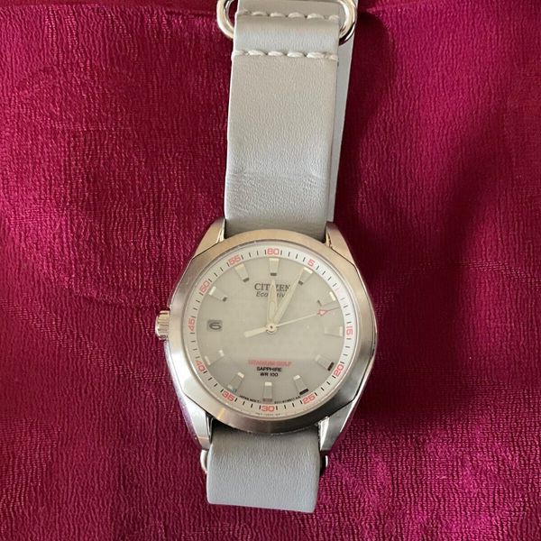 Pre owned Citizen Eco-drive Golf Watch, Titanium with original strap ...