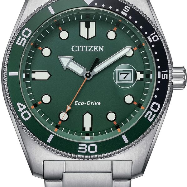 Citizen Eco-Drive Green AW1768-80X Solar Quartz Men's Watch ...