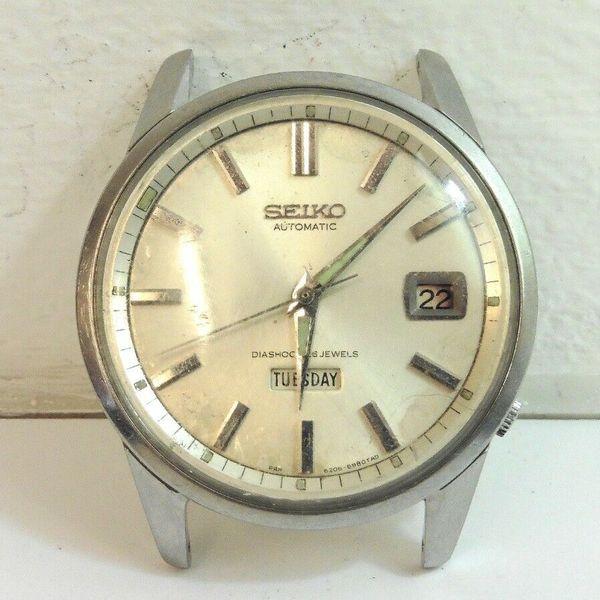 1960s SEIKO 6206-8990 WEEKDATER GOOD RUNNING CONDITION NEEDS A SERVICE ...