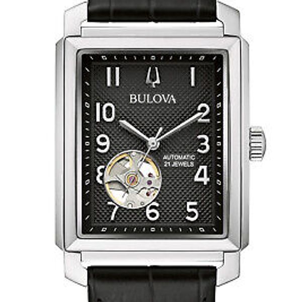Bulova Men's Wristwatch Automatic Sutton Black 96A269 | WatchCharts ...