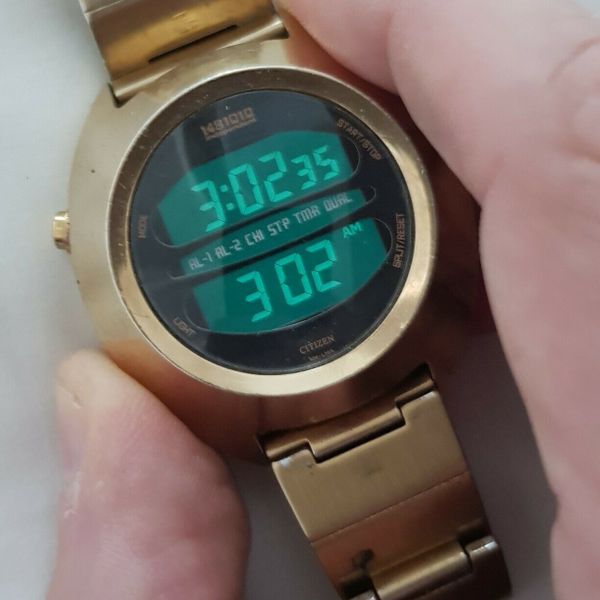 Citizen 1481010 Independent D295 Gold Japan Digital Watch | WatchCharts ...