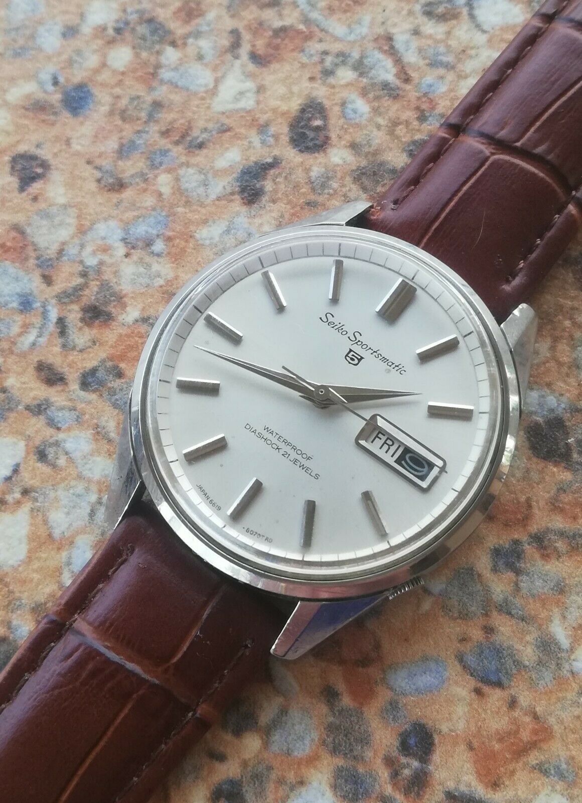 Vintage Seiko 5 Sportsmatic 21 Jewels Automatic 6619 8050 May 1965 | WatchCharts