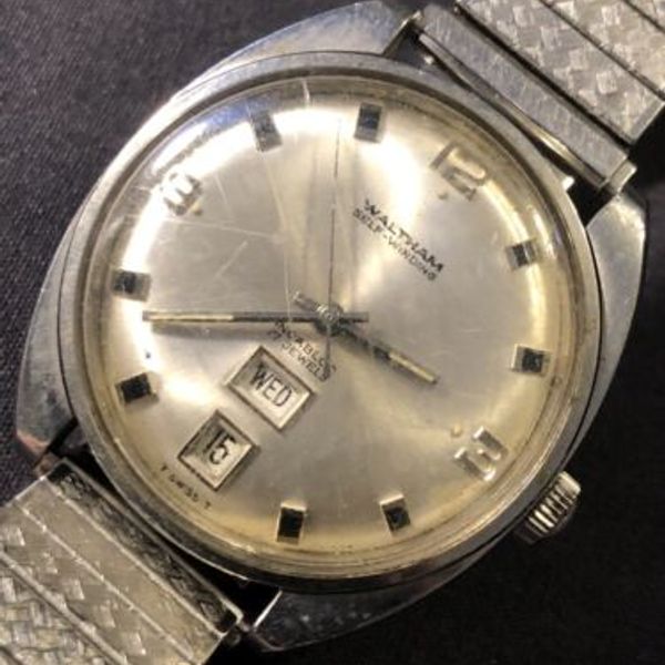 Vintage Waltham Automatic Men Watch 17 Jewels Incabloc Swiss Date Day Running | WatchCharts ...