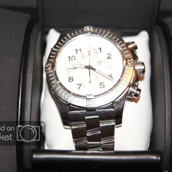 Breitling Super Avenger White Face | WatchCharts Marketplace