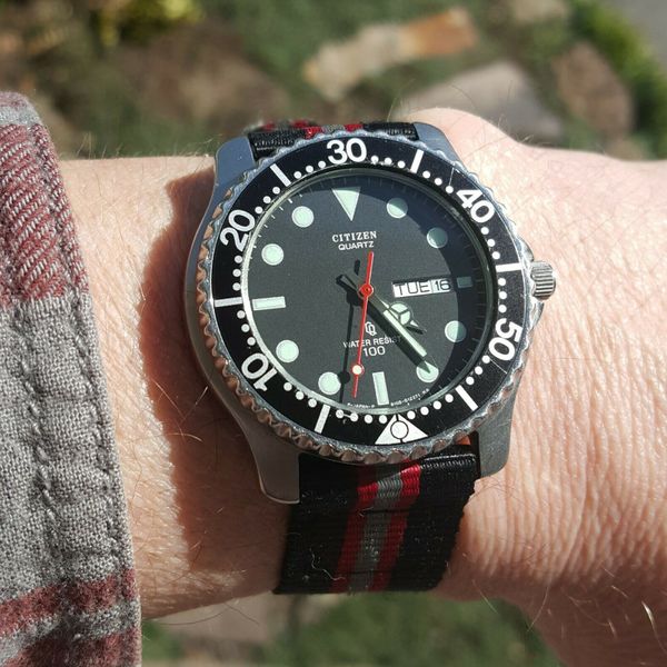 Citizen Quartz Men's Diver Watch 6100 G03740K GN4S | WatchCharts ...