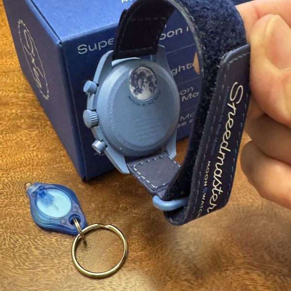 Swatch MISSION TO THE SUPER BLUE MOON PHASE | WatchCharts Marketplace