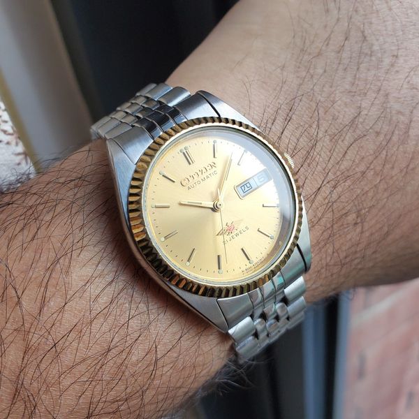 Citizen Eagle Datejust Golden Smooth Sunburst Dial Retro Vintage ...