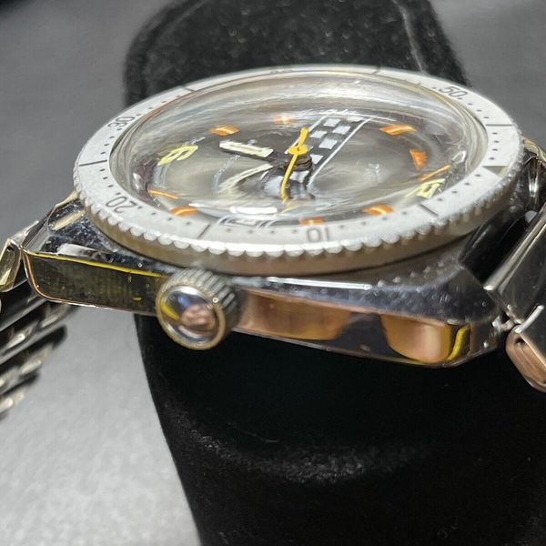 TIMEX Watch RARE Great Brit Vintage Rally Diver 1970's Racing Mens RUNS ...