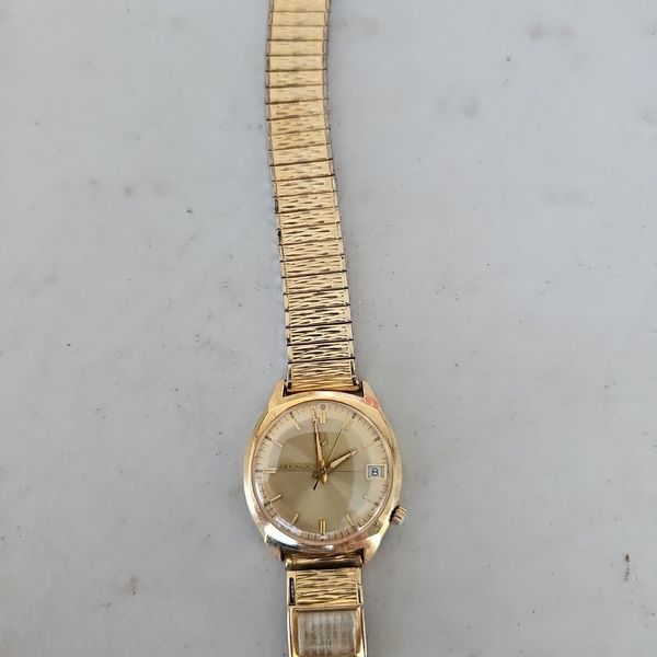 Vintage 60's Bulova 218D M7 ACCUTRON 14K GOLD FILL Men's Watch ...