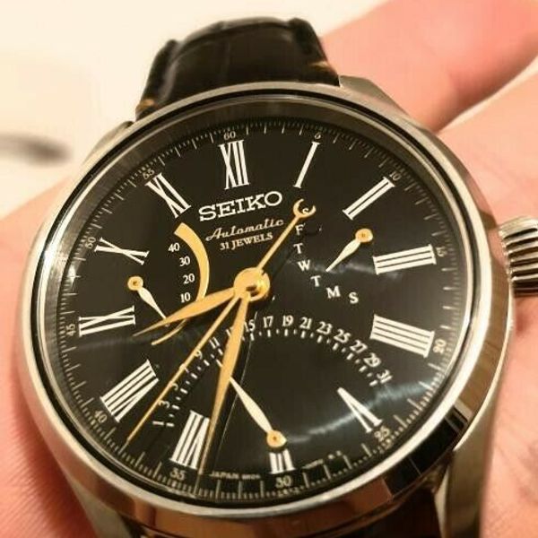 SEIKO PRESAGE SARD011 Urushi dial Day/Date Retrograde (box and papers ...
