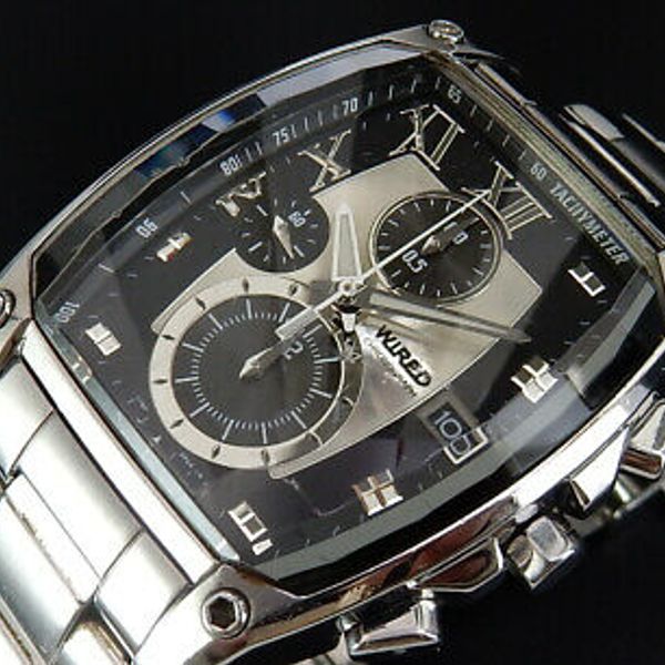 Working Seiko Wired Chronograph Quartz Mens Watch 7T92 reloj uhr from ...