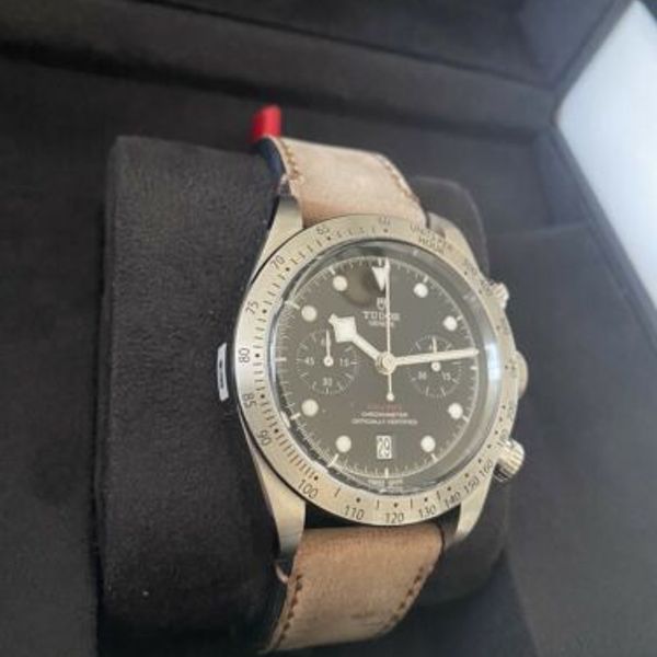 TUDOR 79350 BLACK BAY NEW CHRONOGRAPH BLACK DIAL 41m Complete Set ...