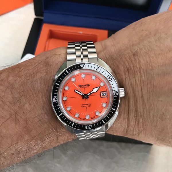 FS: Bulova Snorkel LE Reissue Orange Dial $850 | WatchCharts Marketplace