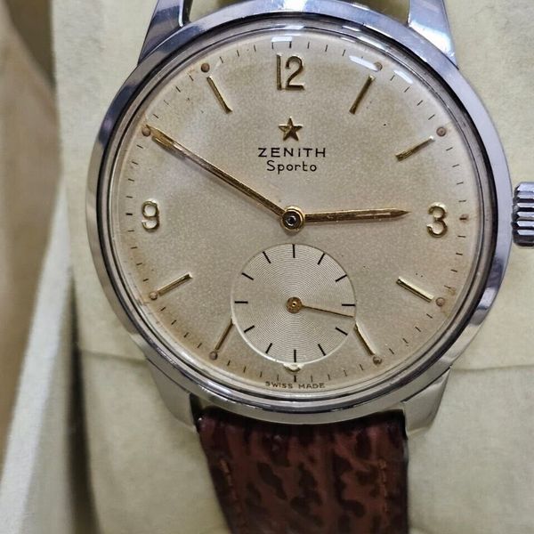 Vintage Zenith Sporto Stainless Steel Manual cal 40 Mens | WatchCharts ...