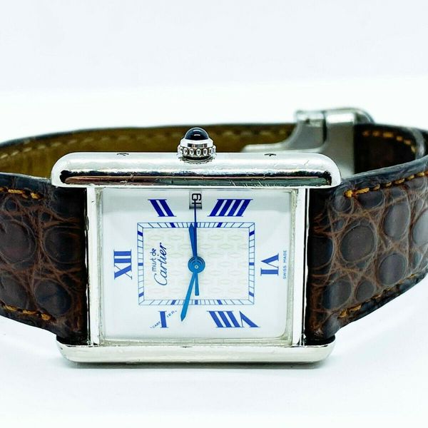 CARTIER Must De Cartier Tank Ref 2414 Argent 925 Sterling Silver ...