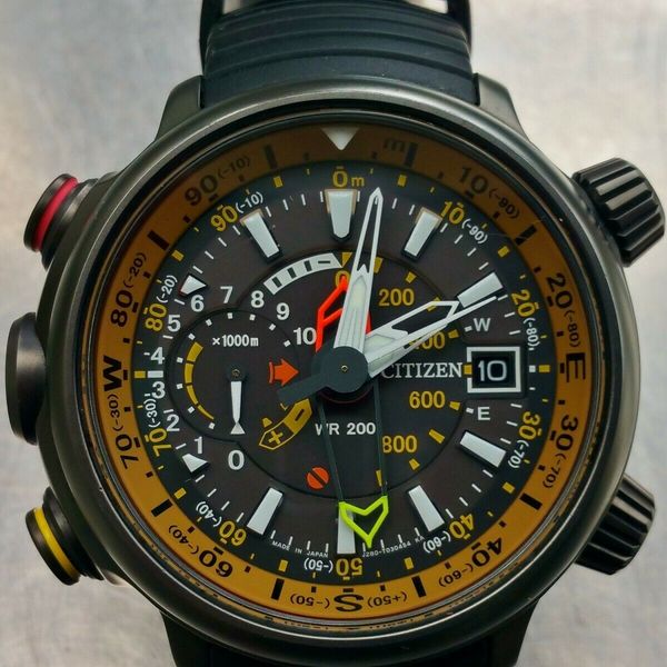 CiTiZEN SOLAR PROMASTER ALTiCHRON TiTANiUM ECO-DRiVE WATCH - J280 ...