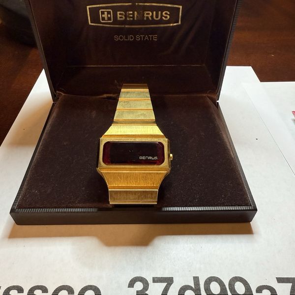 Vintage Benrus Techni LED watch With Original Box And Owners Manual ...