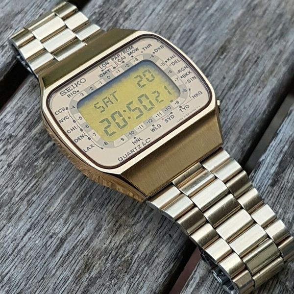 Seiko Pan Am vintage gents digital watch M158-5009 Awesome ...