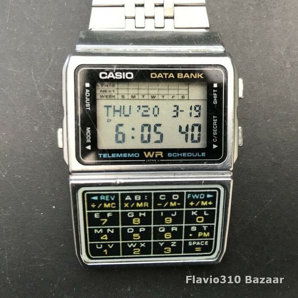 1985 Vintage CASIO DBC-610 (676) Data Bank Korea T 33mm Watch - New ...