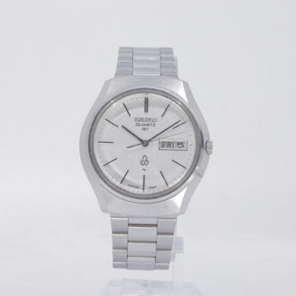 VINTAGE SEIKO QUARTZ QT 0823-6000 NEW BATTERY MENS Watch JAPAN ...
