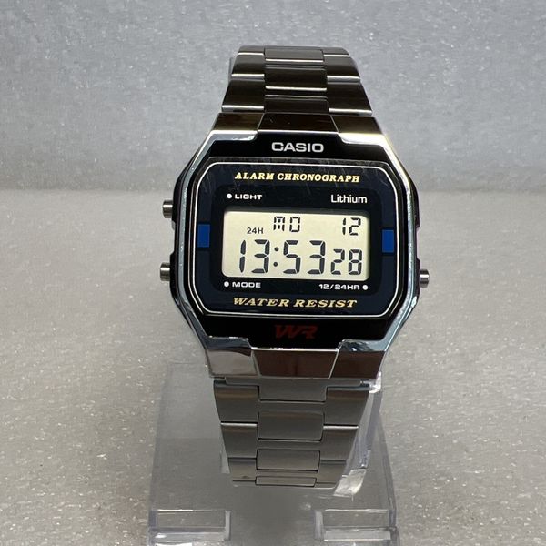 CASIO ALARM CHRONOGRAPH WATCH SILVER A163W. | WatchCharts Marketplace