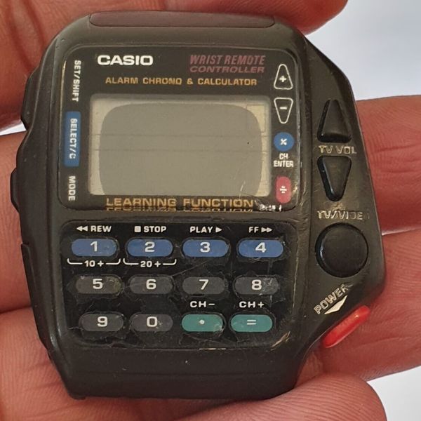 Vintage Casio 1174 CMD-40 Remote Control Calculator Men Watch Used As A ...