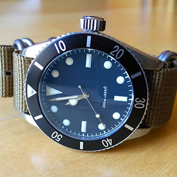 Wilson Watch Works Vintage Big Crown Submariner 200m Number 1 of 50 ...