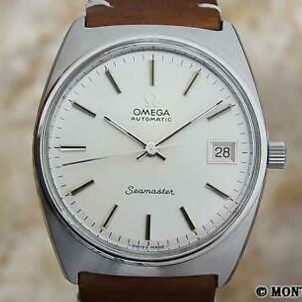 Omega Seamaster Calibre 1012 Swiss Made Mens 35mm Automatic 1970s Watch ...